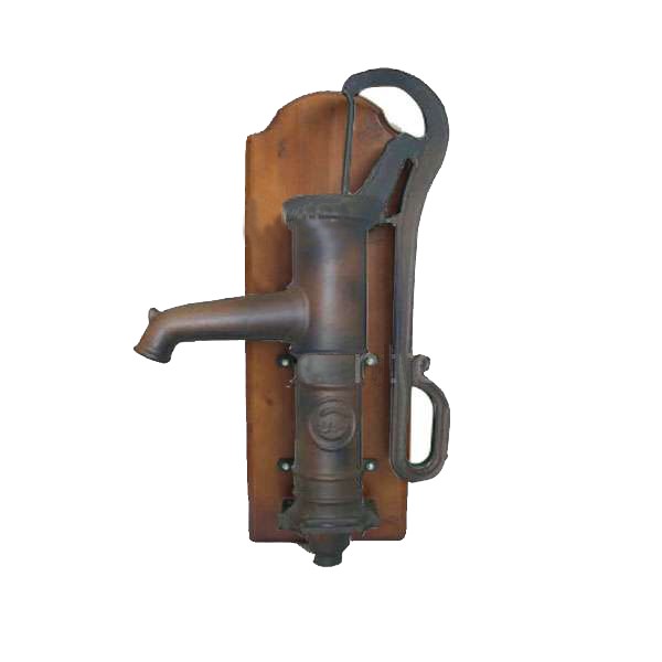 Pompe à main retro sur planche fonte vieillie Pompe manuelle - Achat ...
